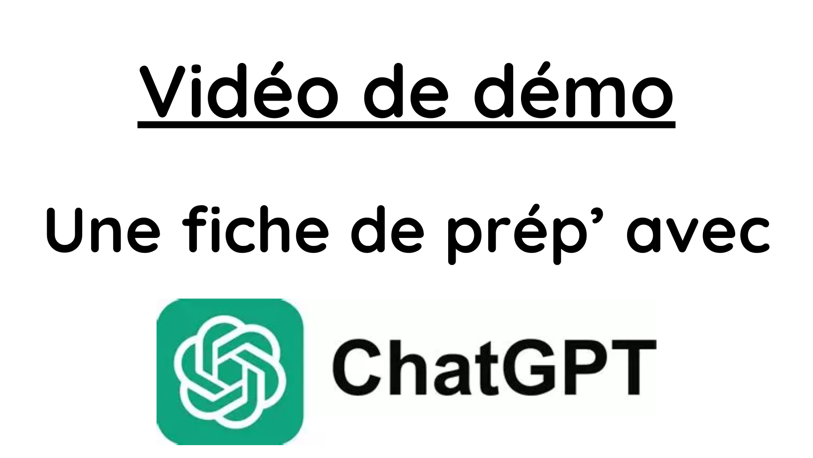 Vidéo démo ChatGPT - Effet Eurêka